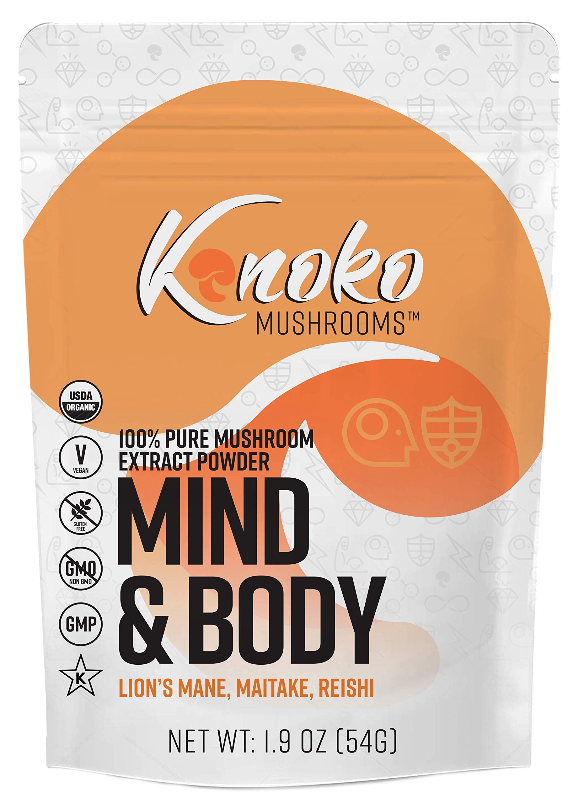 organic mushroom extract powder supplement