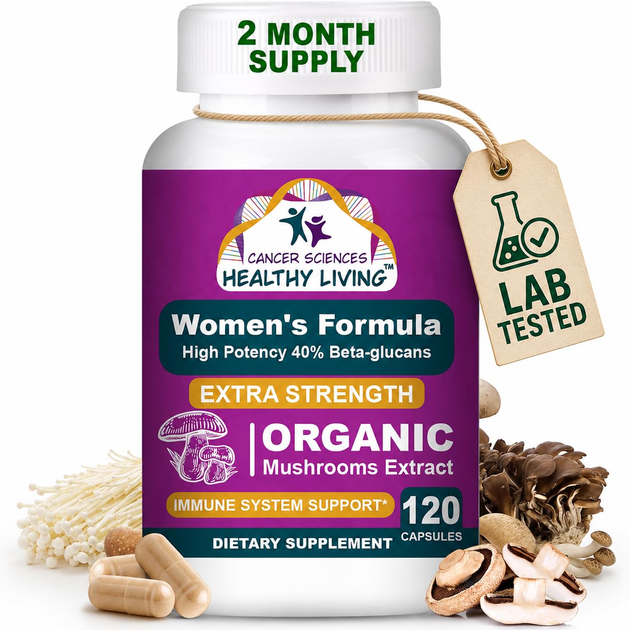 organic mushroom extract supplement