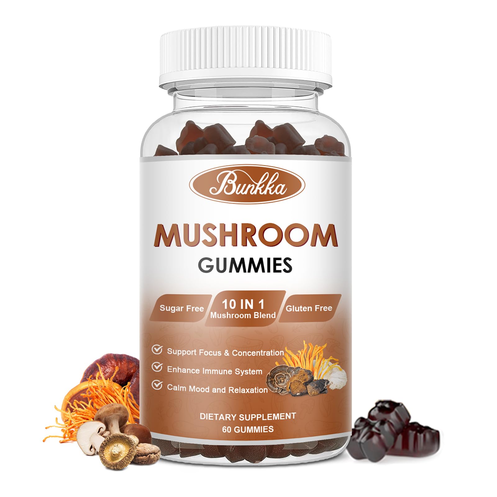 organic mushroom gummies for energy