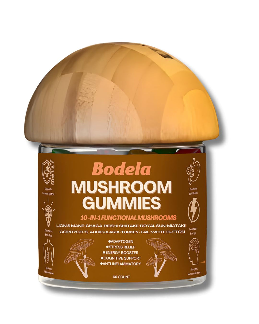 organic mushroom gummies for health