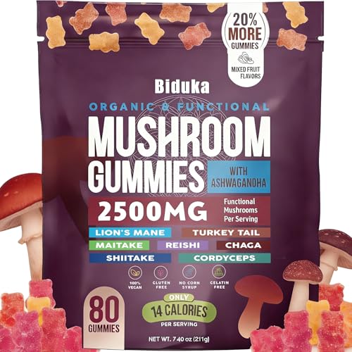 organic mushroom gummies for stress relief