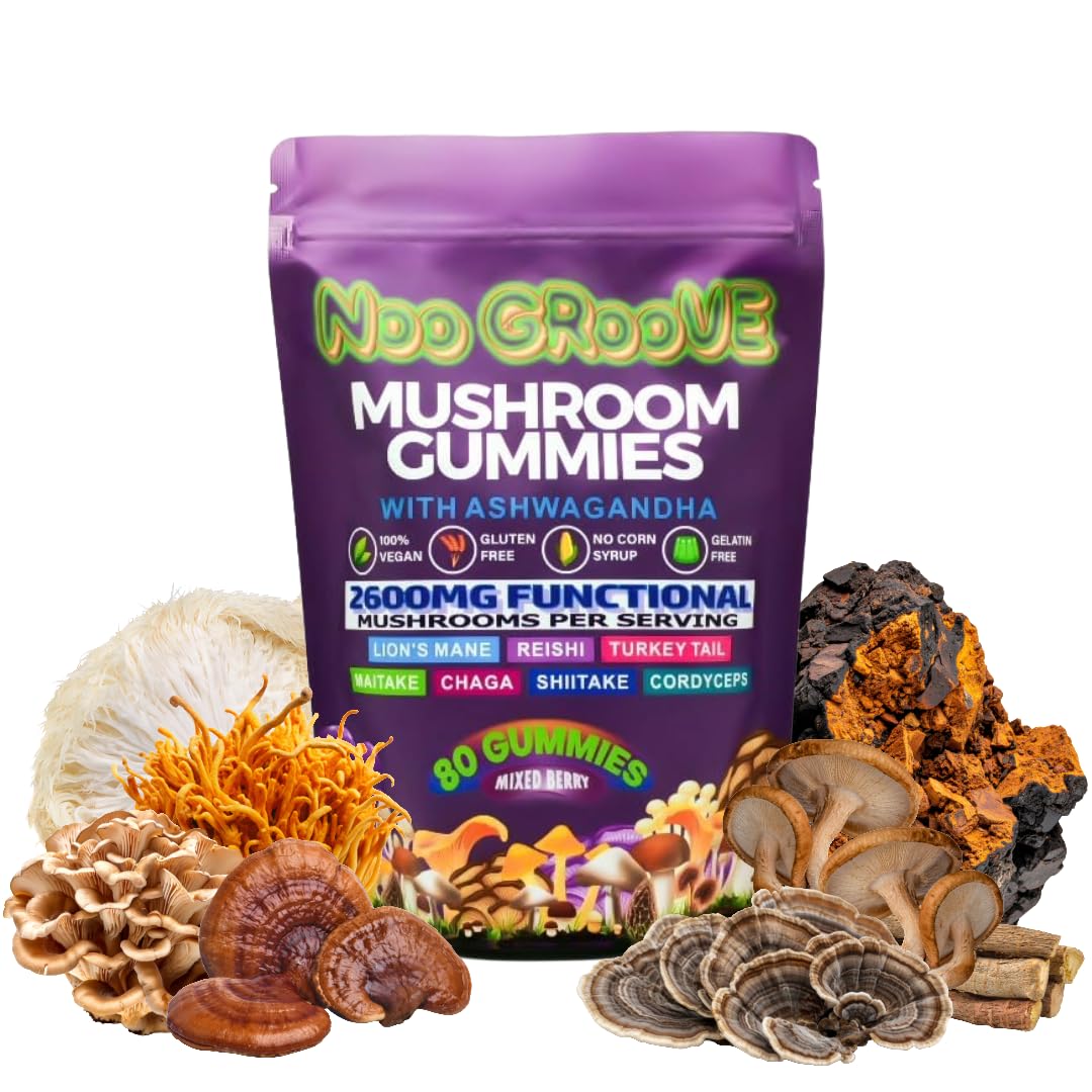 Organic mushroom gummies for stress relief