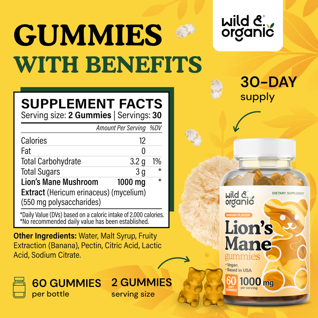 Organic mushroom gummies for wellness