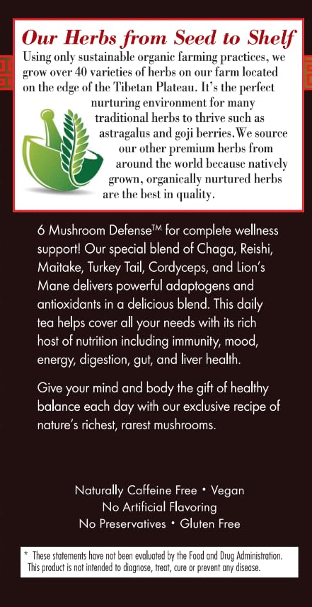 organic mushroom herbal tea