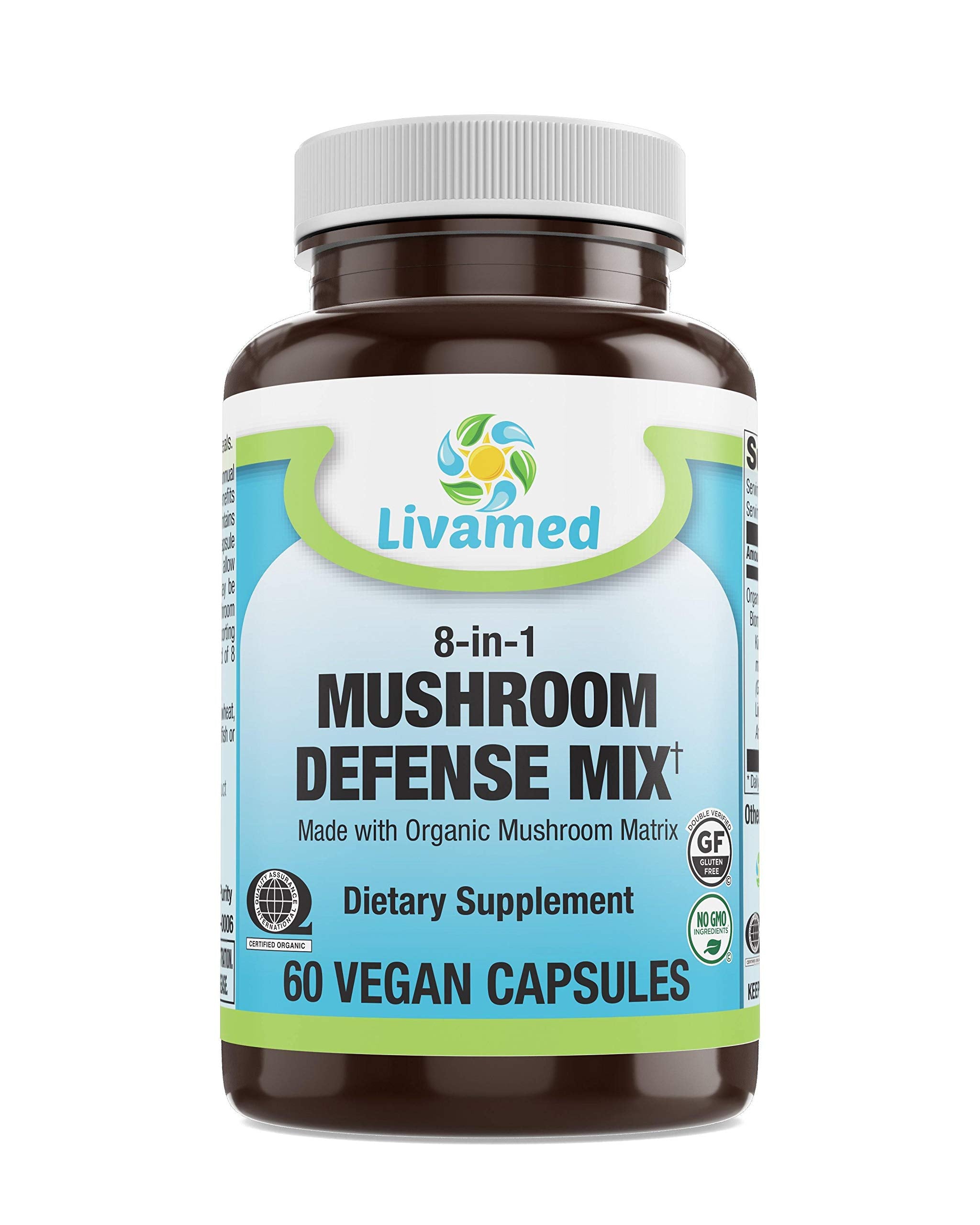 organic mushroom immune support capsules