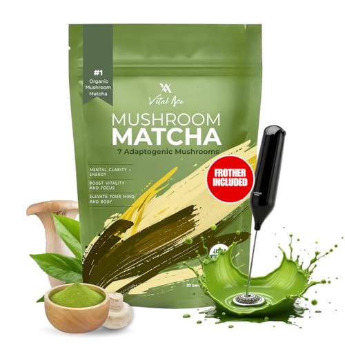 organic mushroom matcha blend