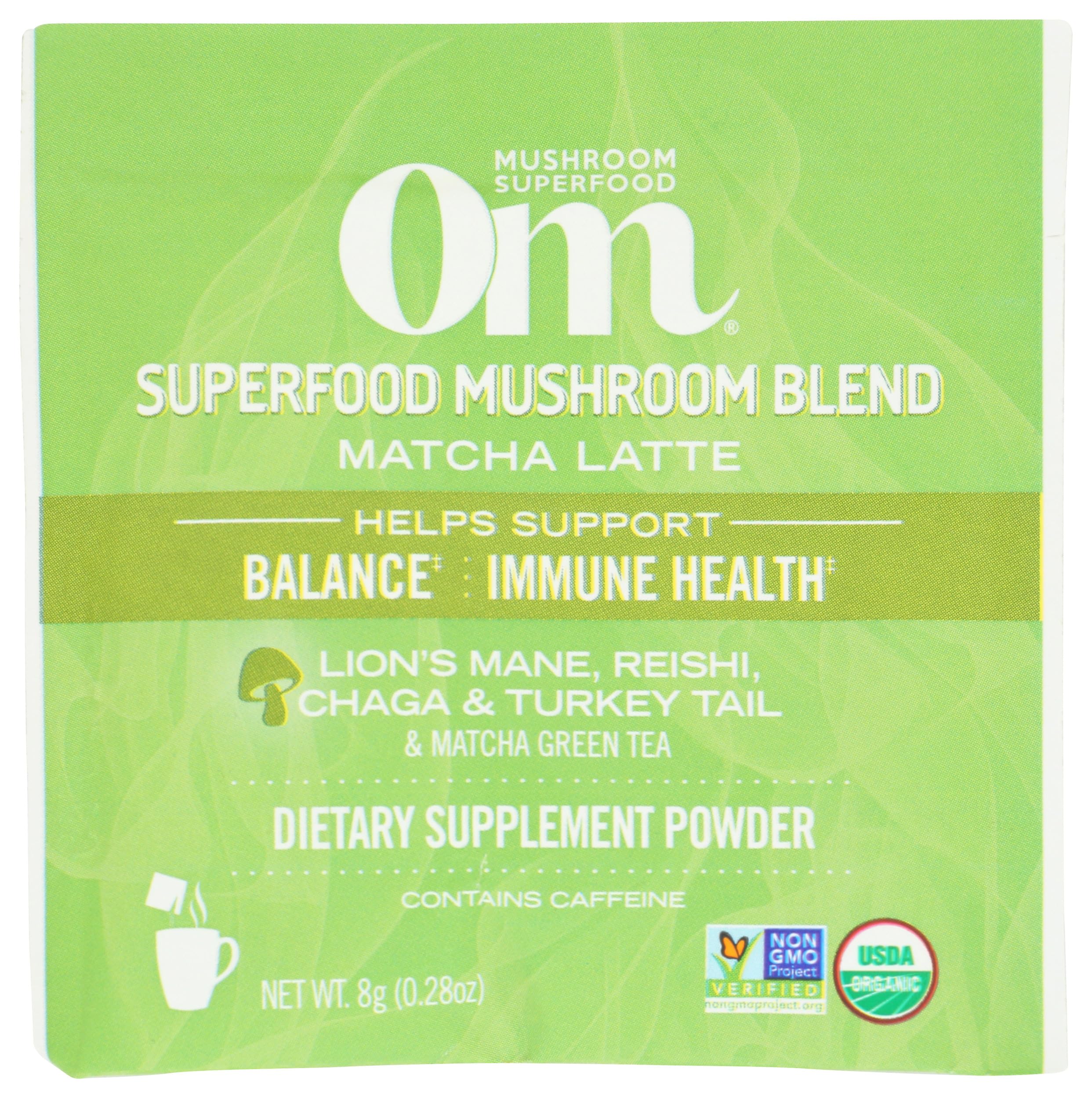organic mushroom matcha latte blend