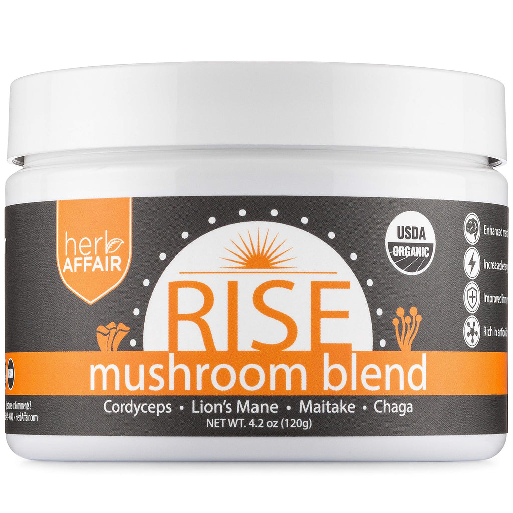 Organic mushroom powder for energy