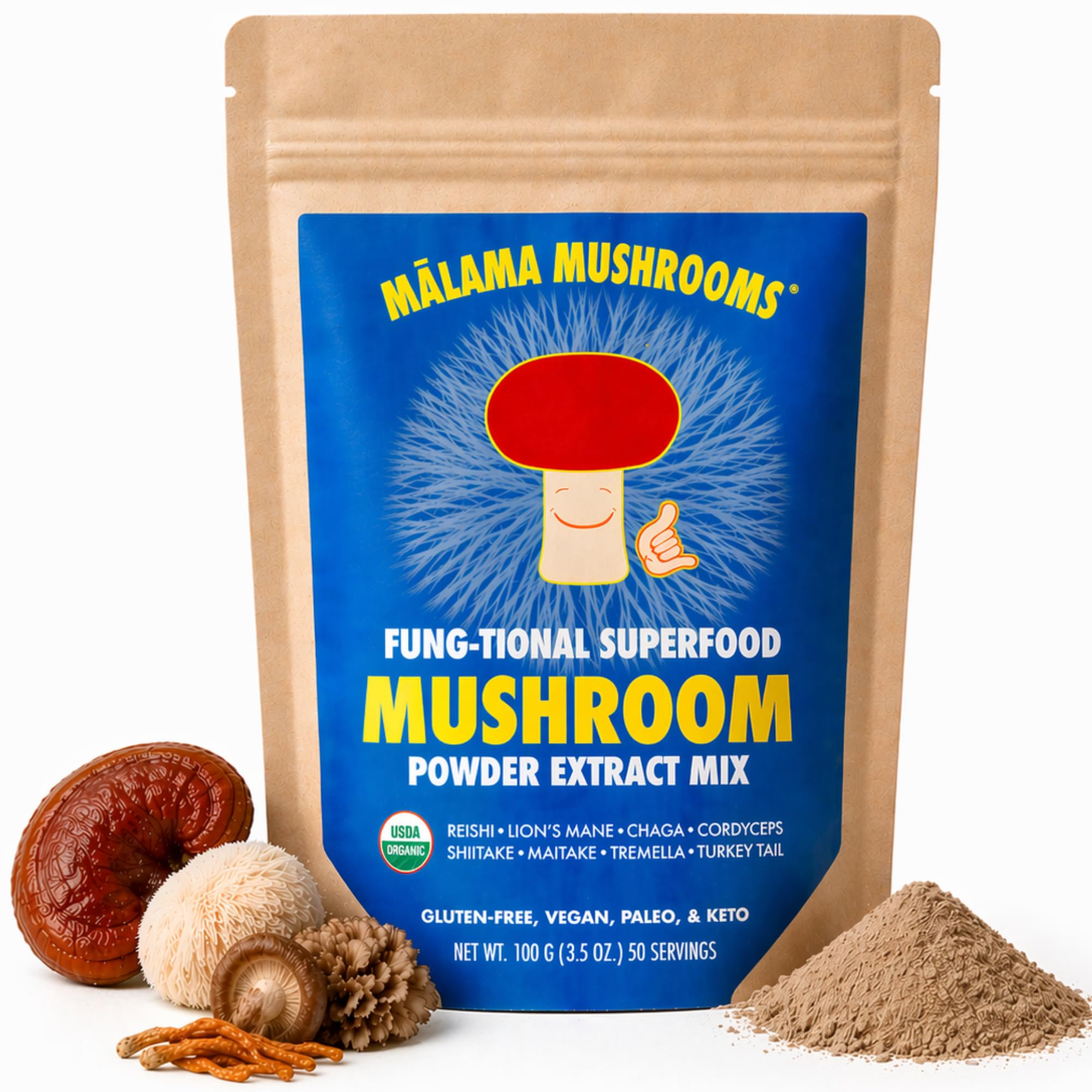 organic mushroom powder for health