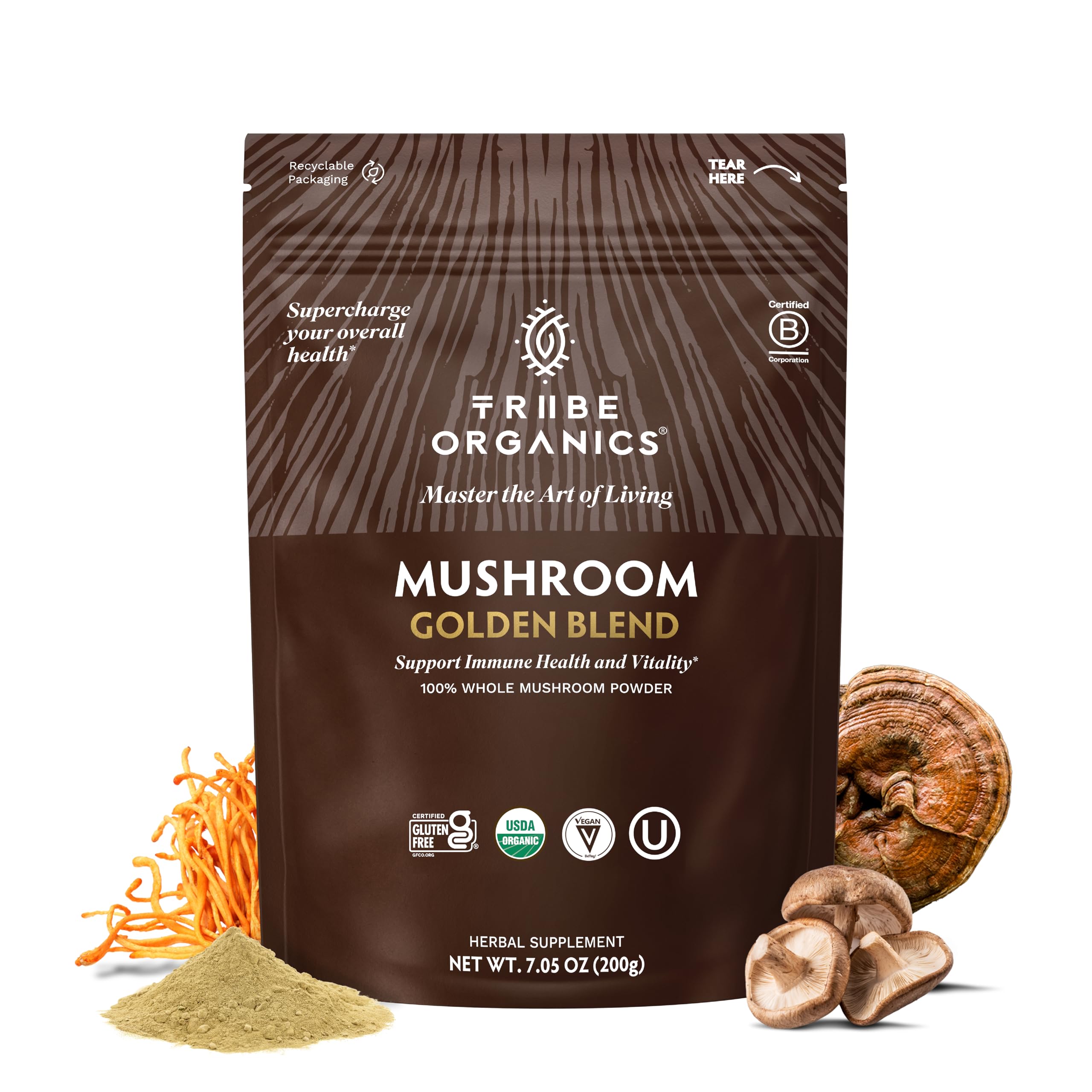 organic mushroom powder for immunity