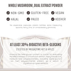 Organic mushroom powder for vitality