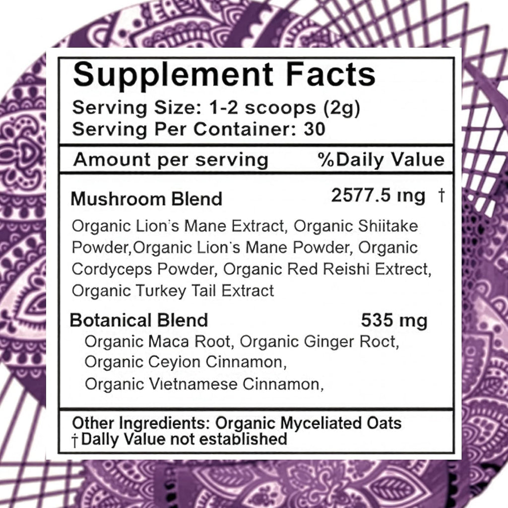 organic mushroom powder for wellness
