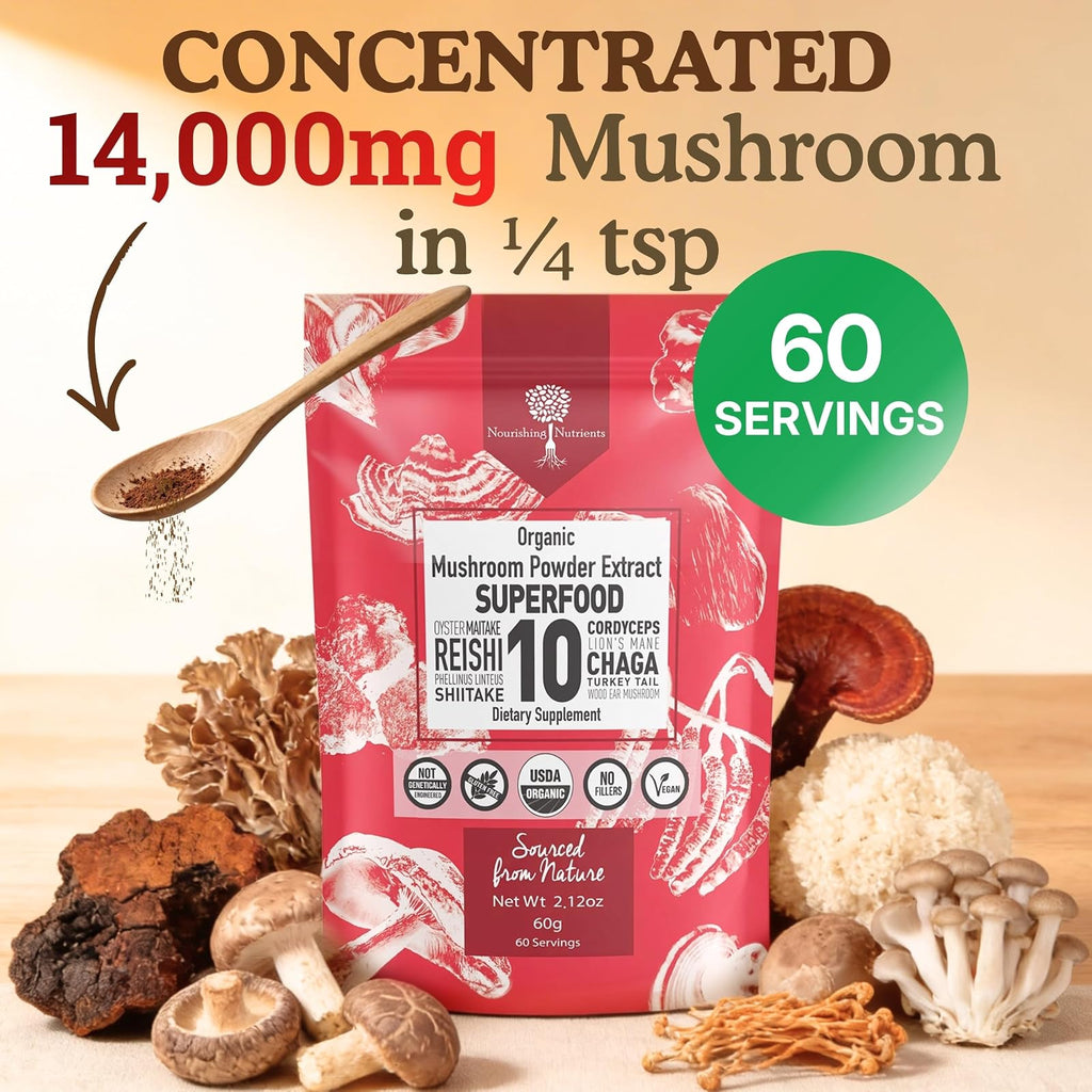 organic mushroom powder for wellness