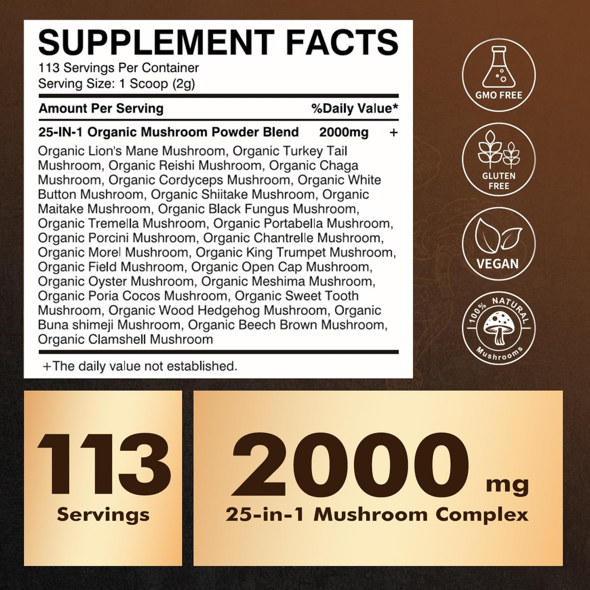 organic mushroom powder for wellness