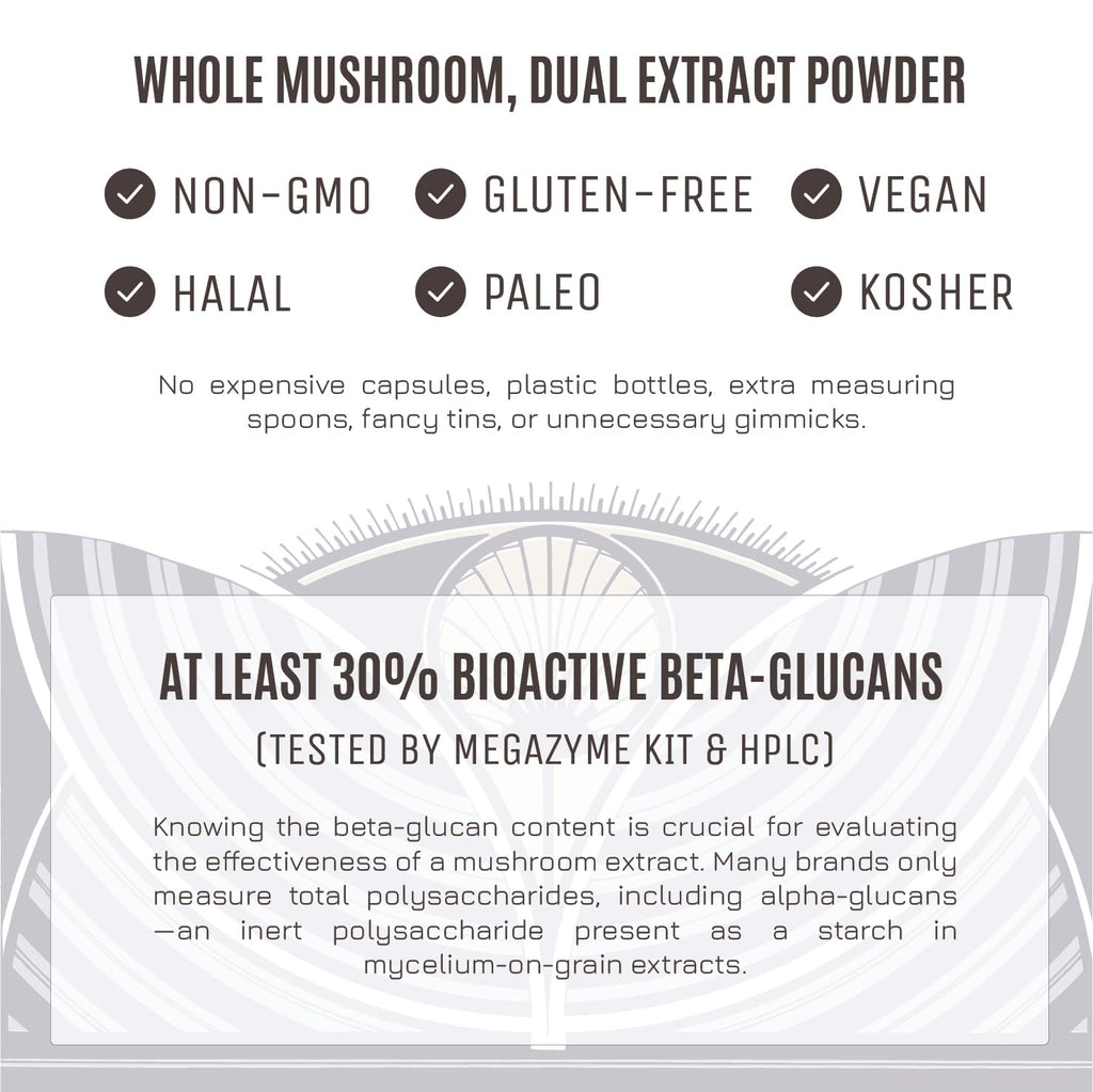 Organic mushroom powder for wellness
