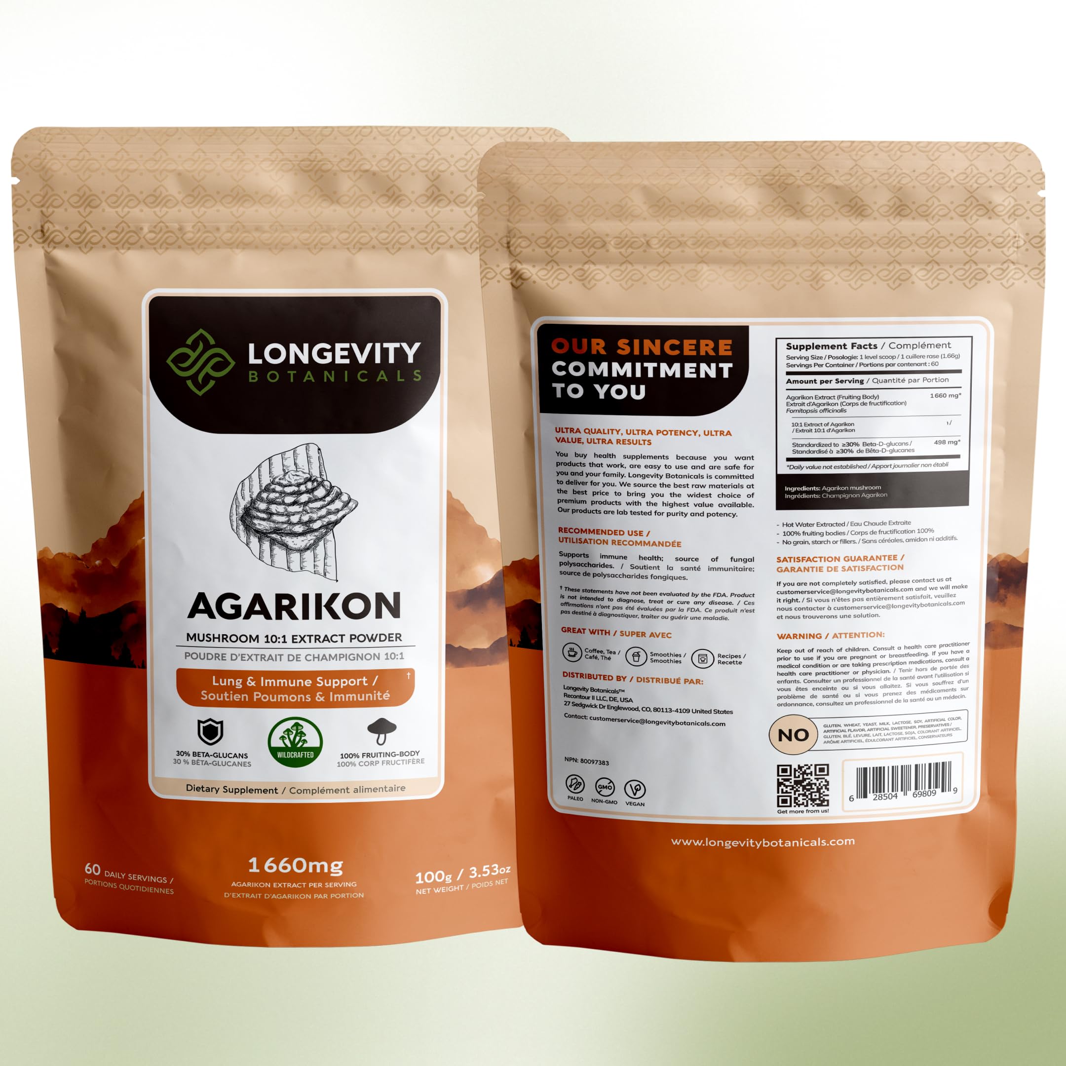 organic mushroom powder supplement