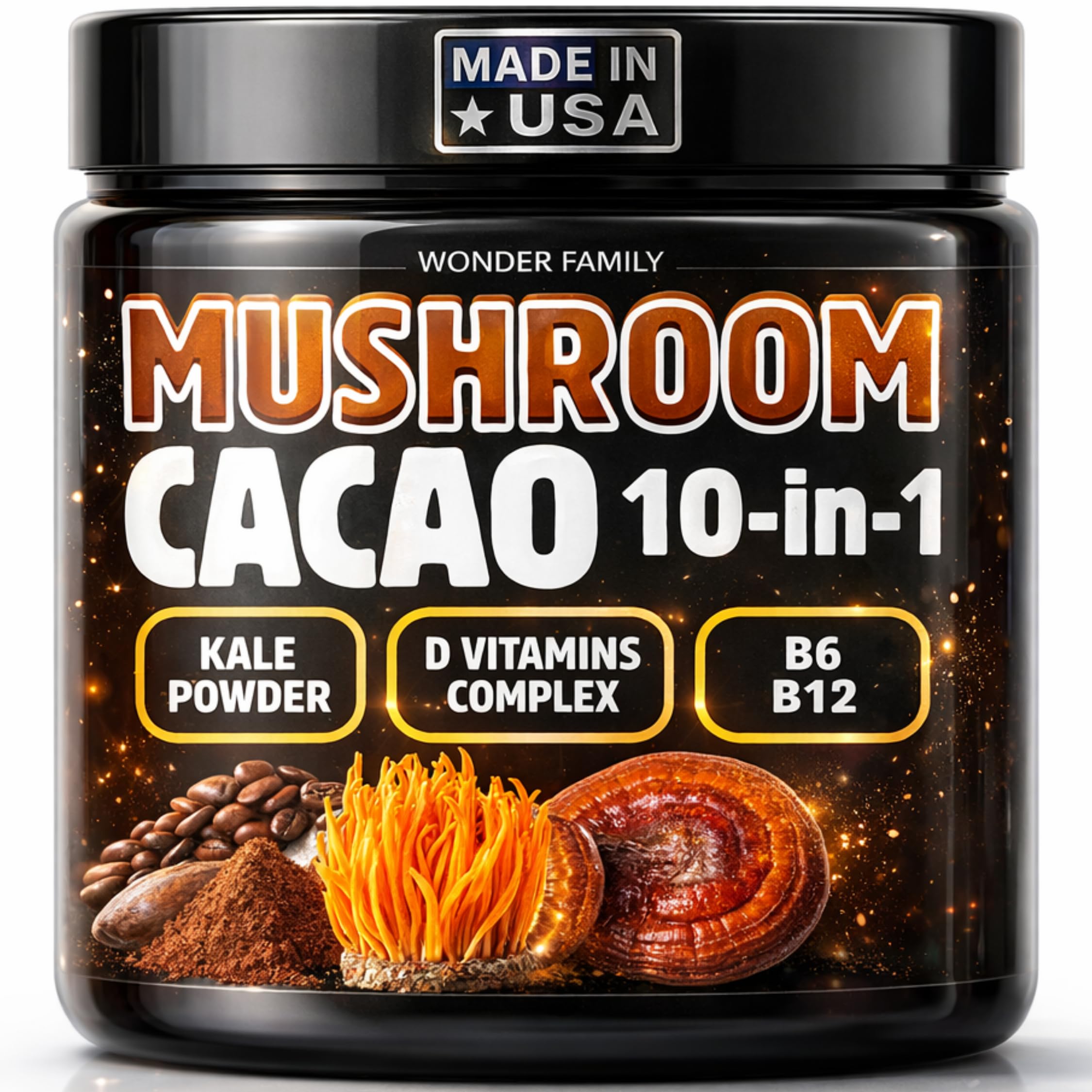 organic mushroom powder supplement