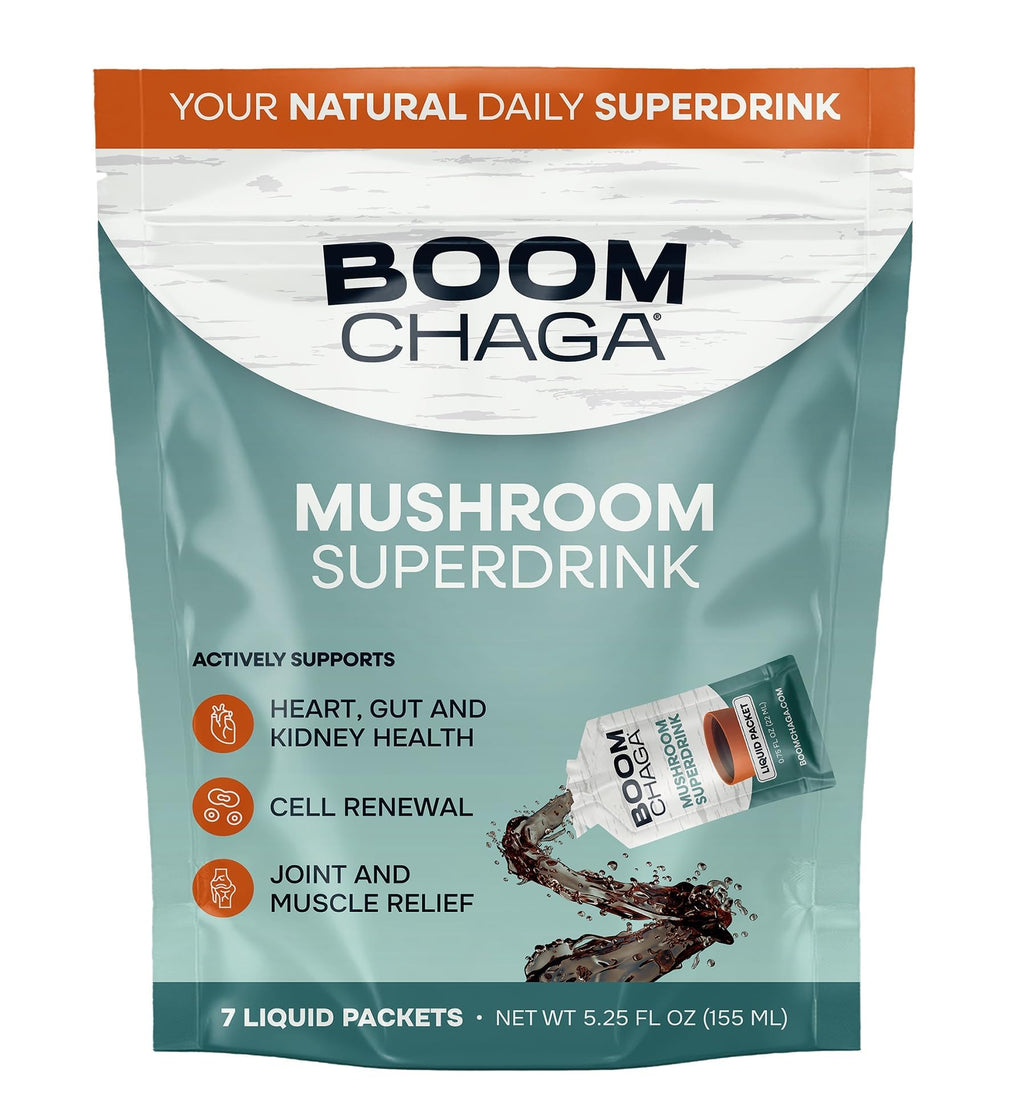 organic mushroom superdrink packets