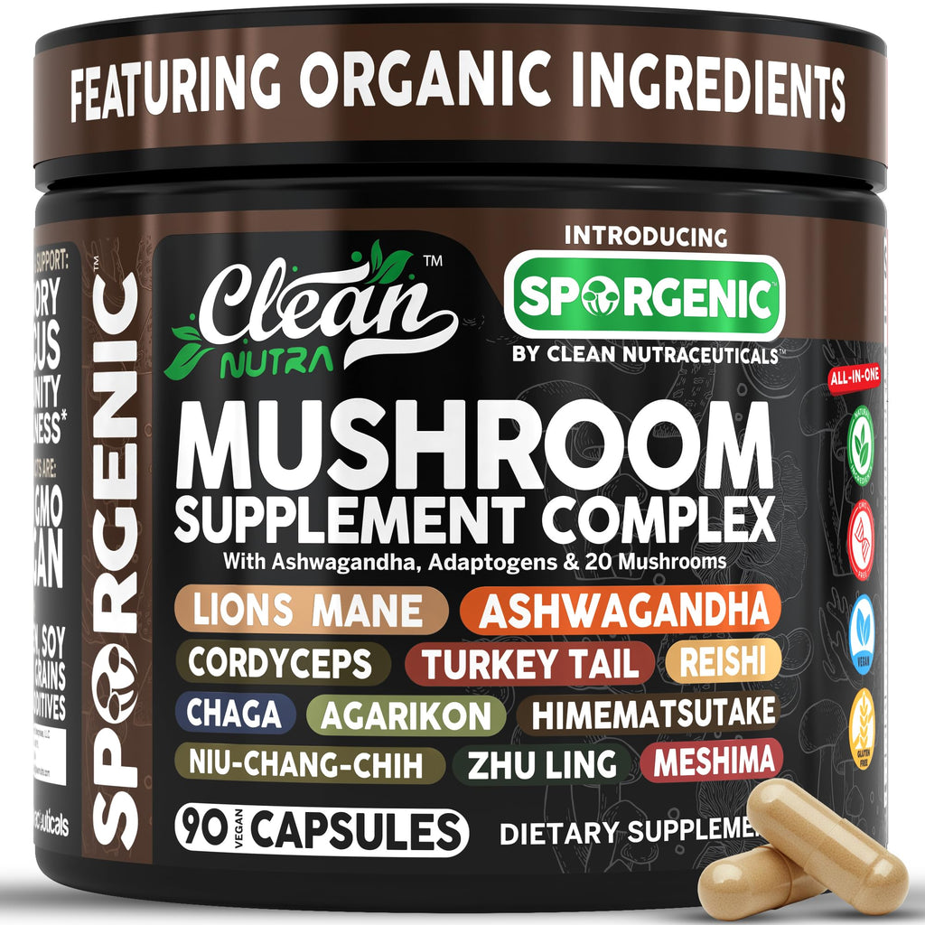 organic mushroom supplement capsules