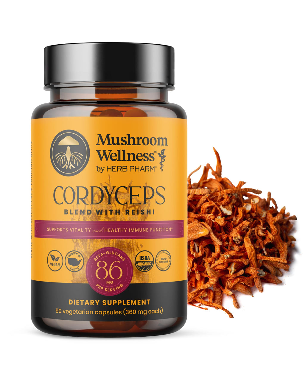 organic mushroom supplement for health