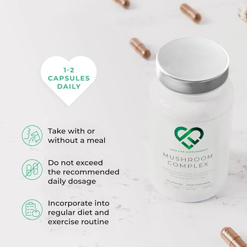 Organic mushroom supplement for vitality