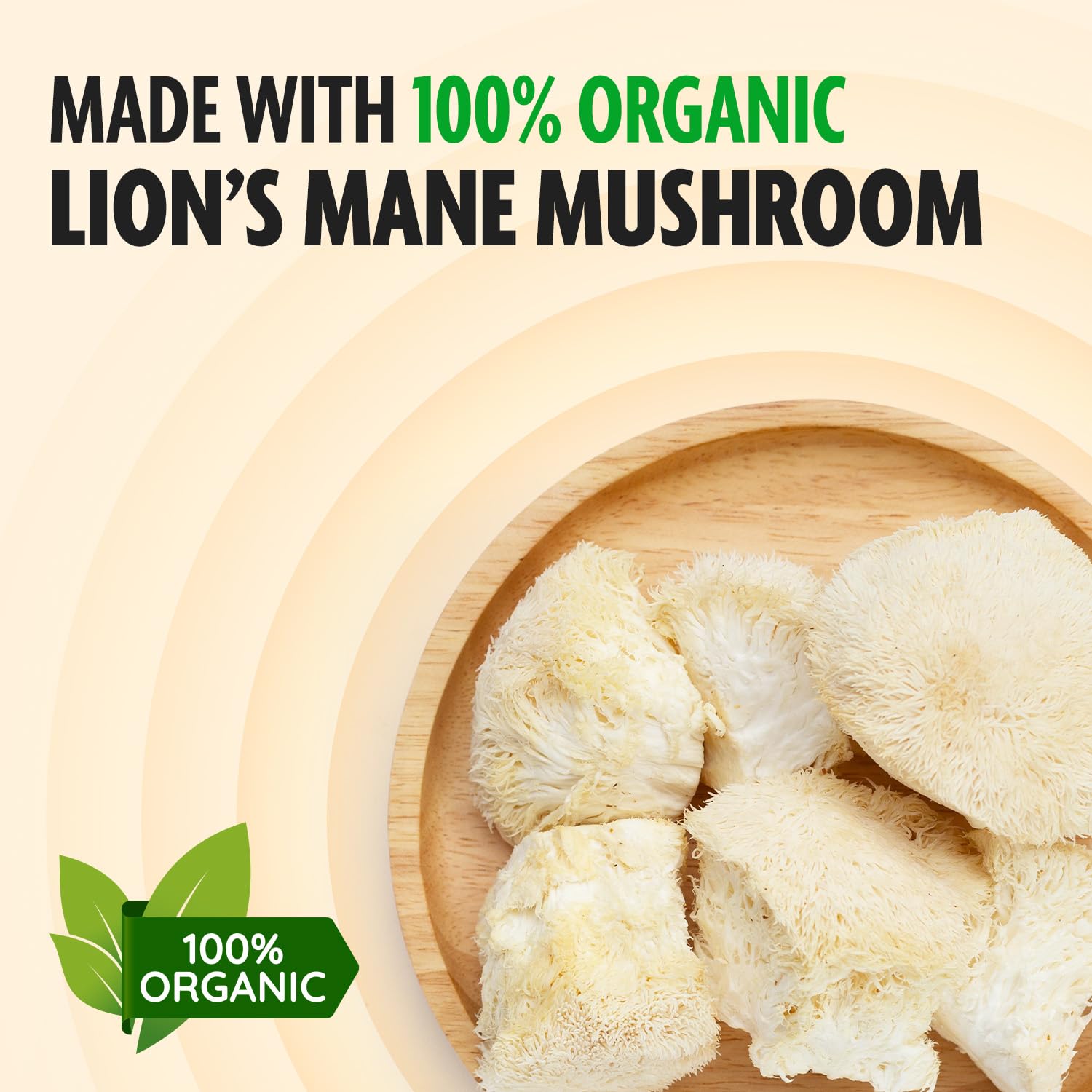 Organic mushroom supplement for vitality