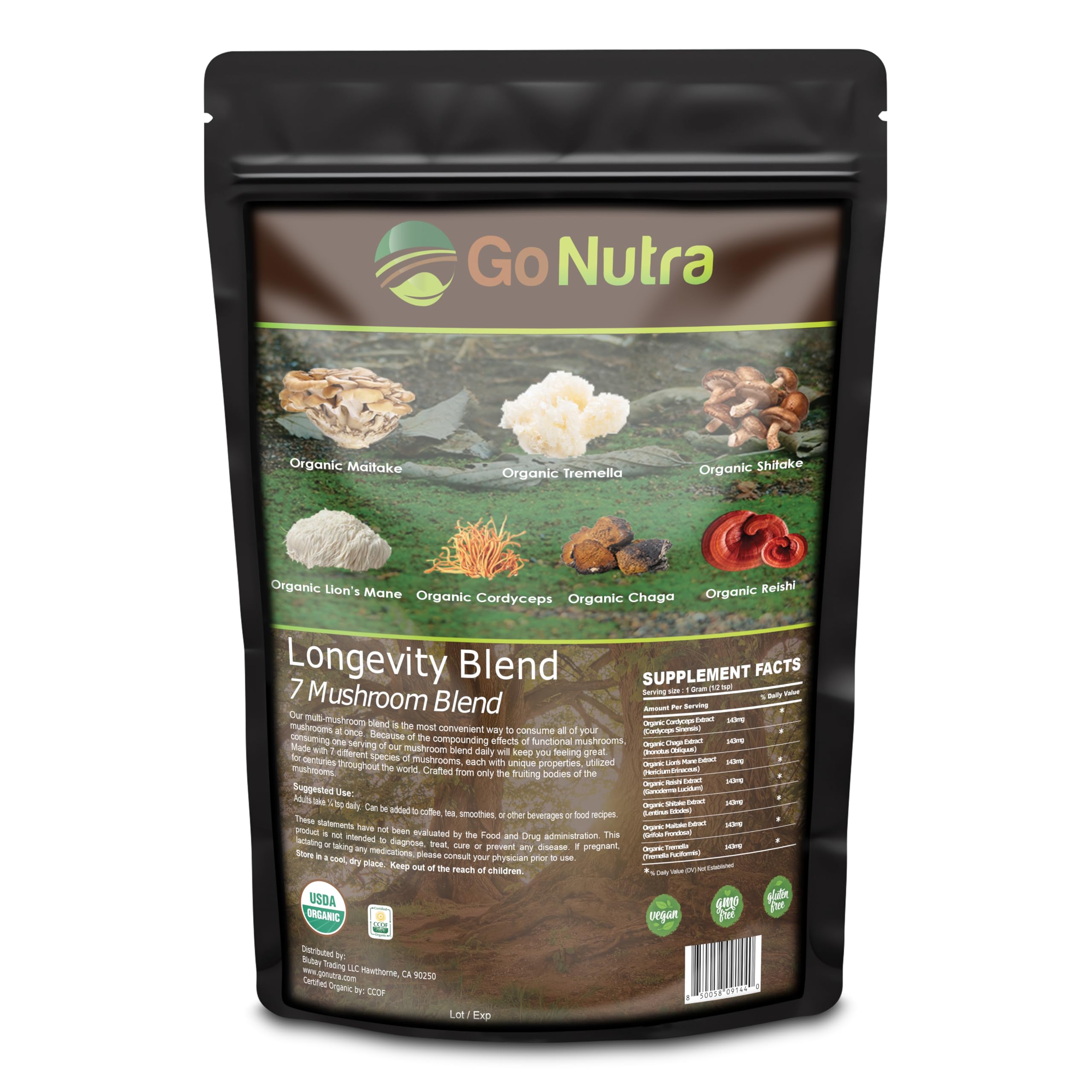 organic mushroom supplement for wellness