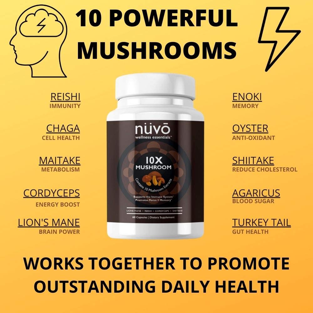 organic mushroom supplement made in USA