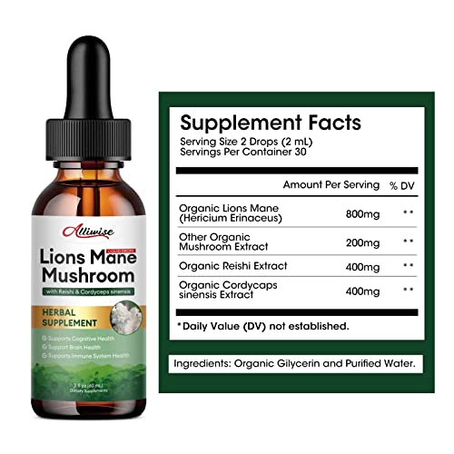 Organic mushrooms for brain health