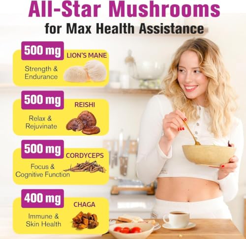 Organic mushrooms for cognitive function