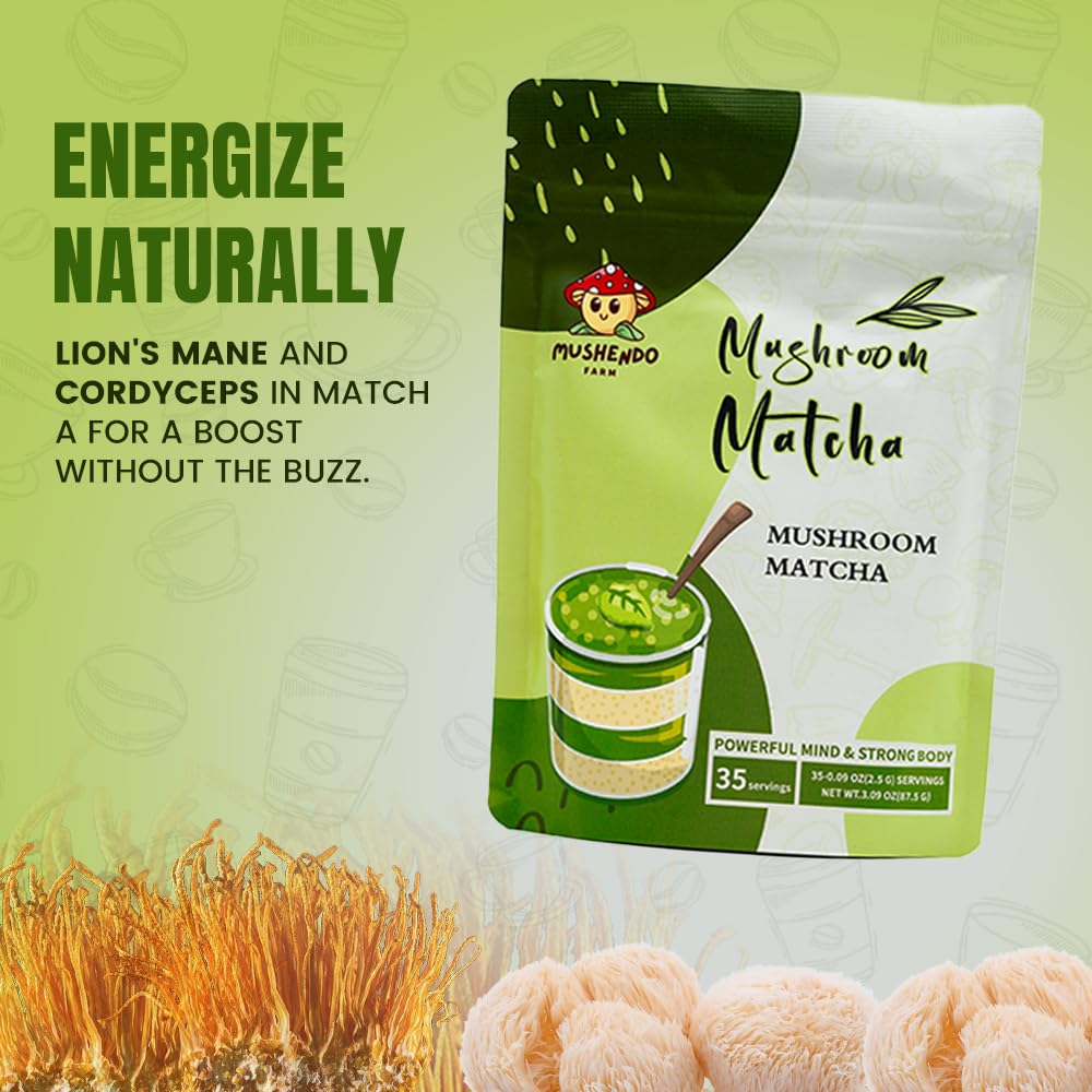 Organic mushrooms for daily energy boost