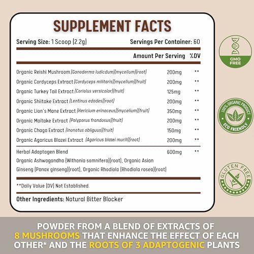 Organic mushrooms for holistic wellness