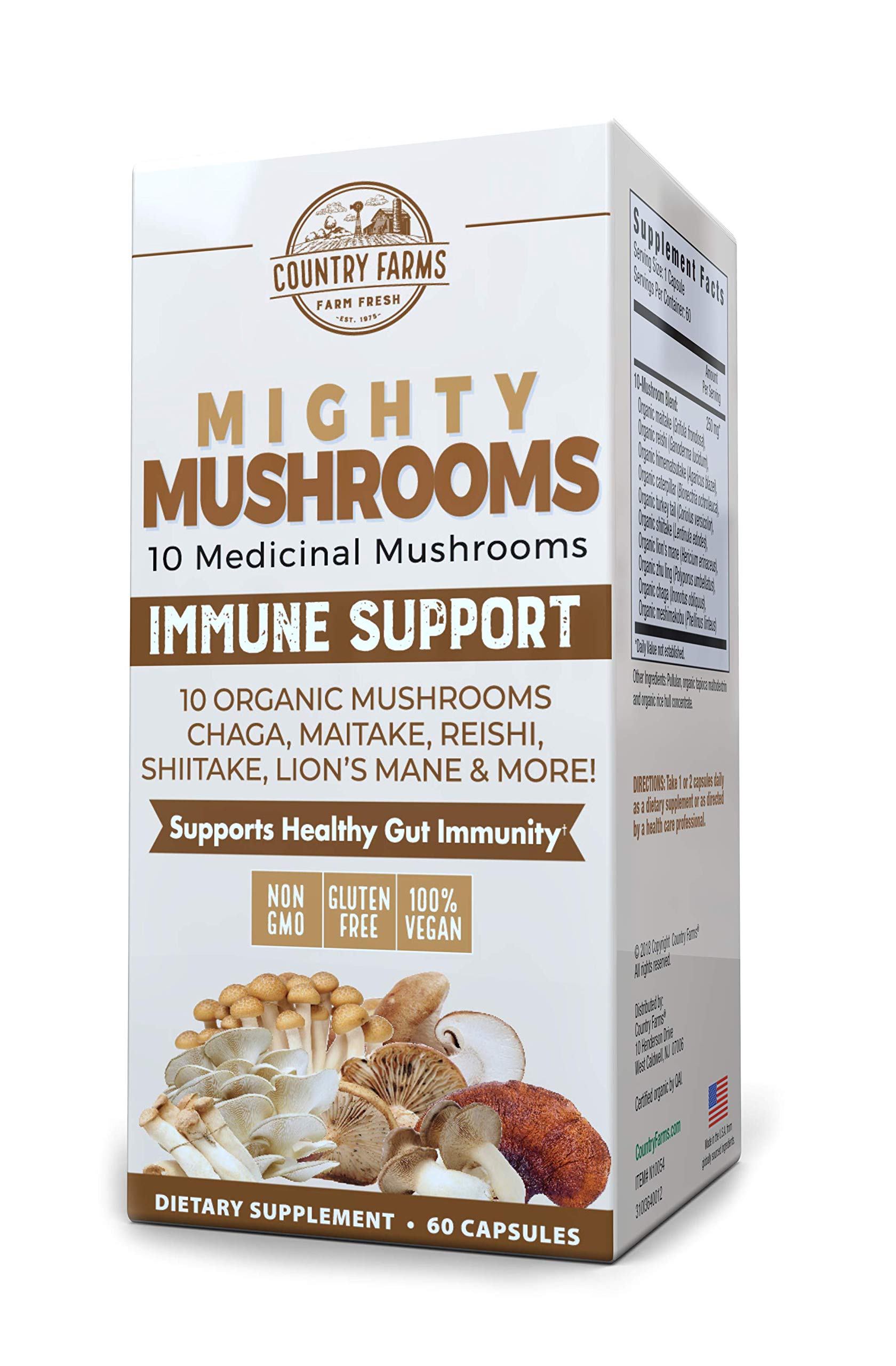 organic mushrooms for immune support