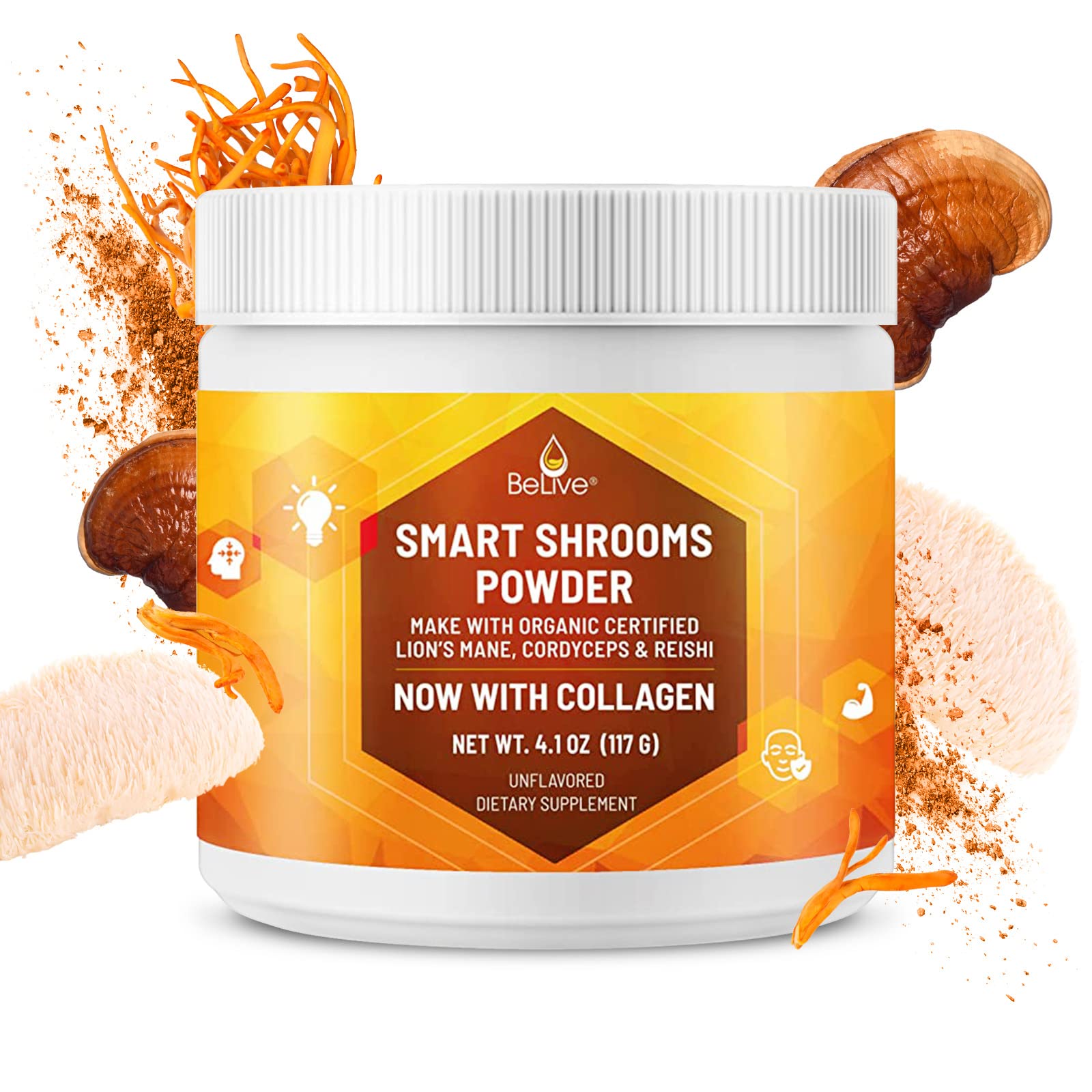 Organic mushrooms for vitality and health