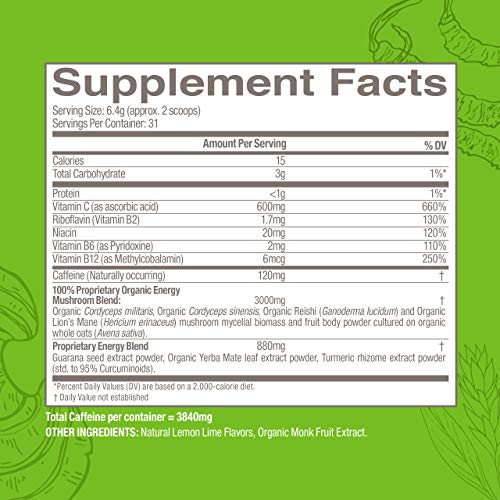 Organic mushrooms for vitality