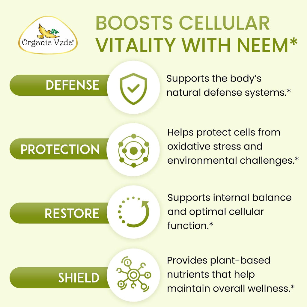 Organic neem capsules for detoxification