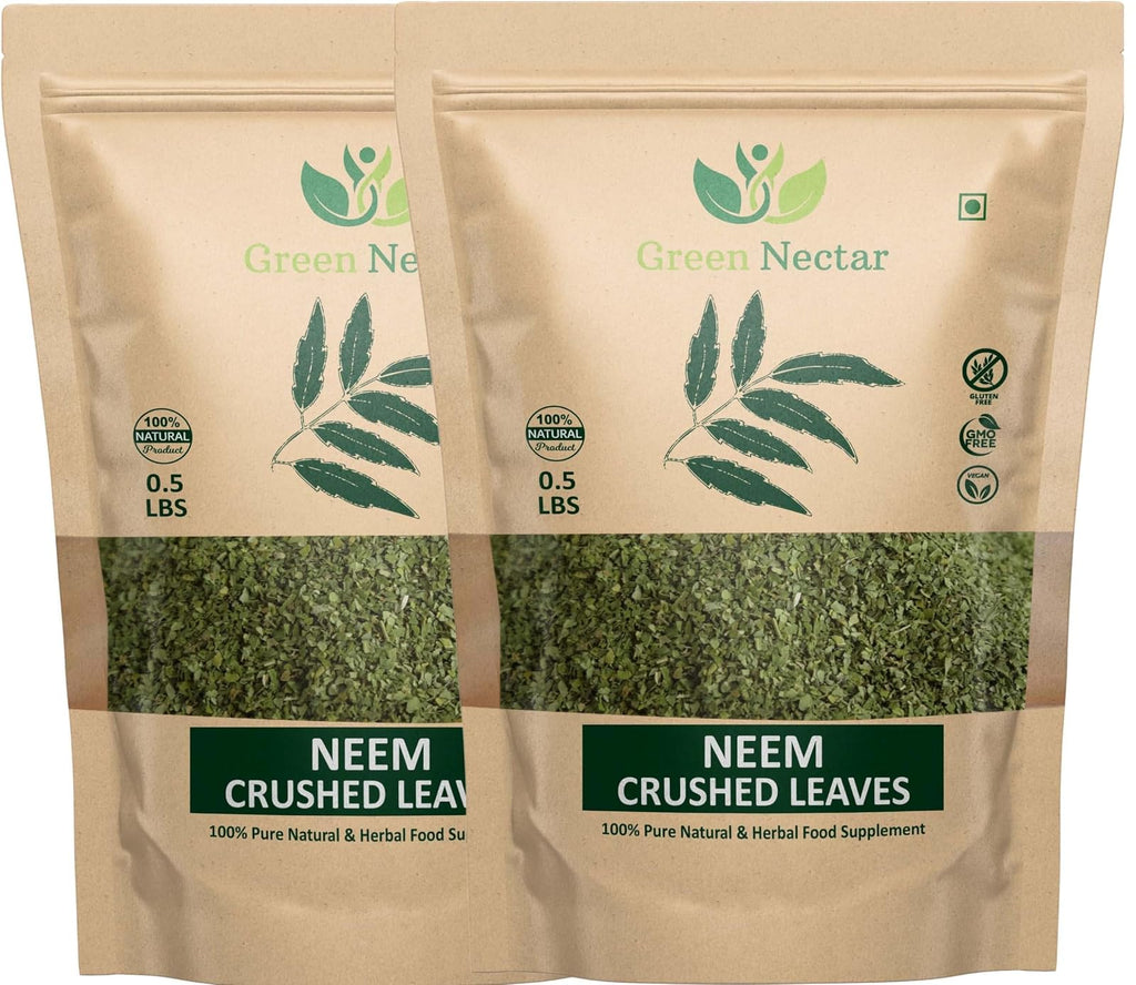 organic neem leaf crushed