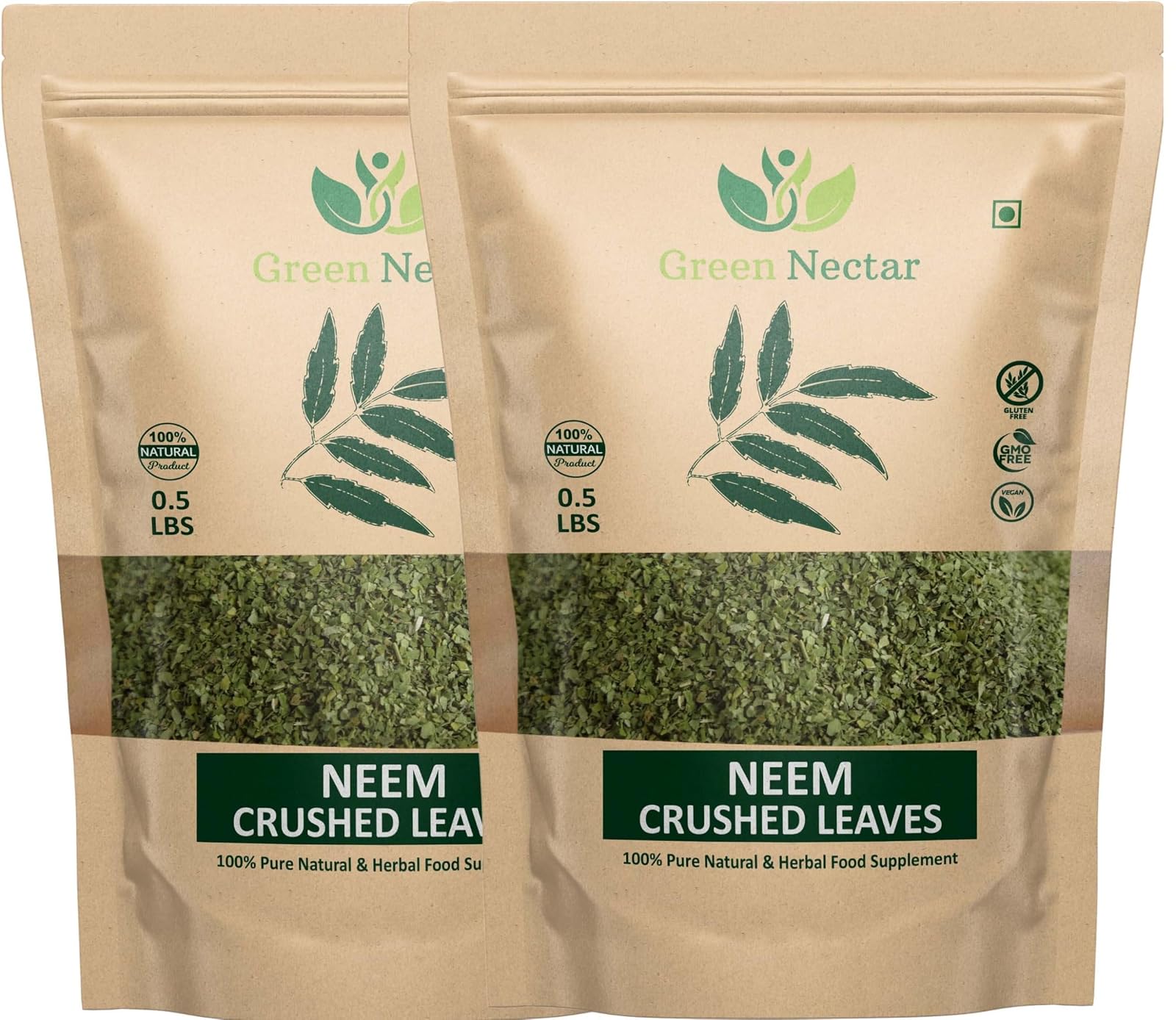 organic neem leaf crushed