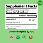organic neem leaf powder for detox