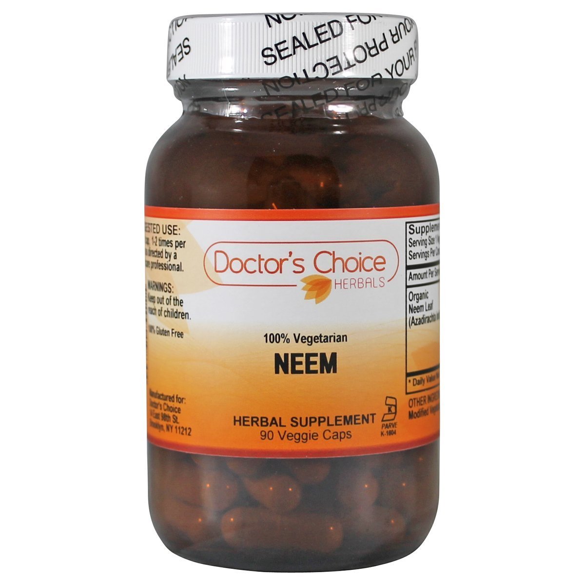 organic neem leaf veggie caps