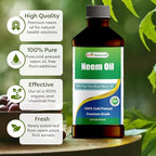 Organic neem oil for hair