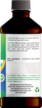 Organic neem oil for wellness