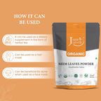 Organic neem powder for immune support