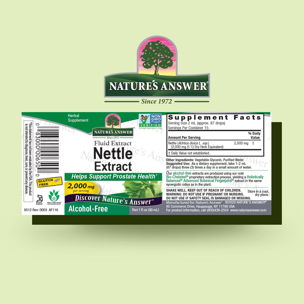 organic nettle extract for allergy relief