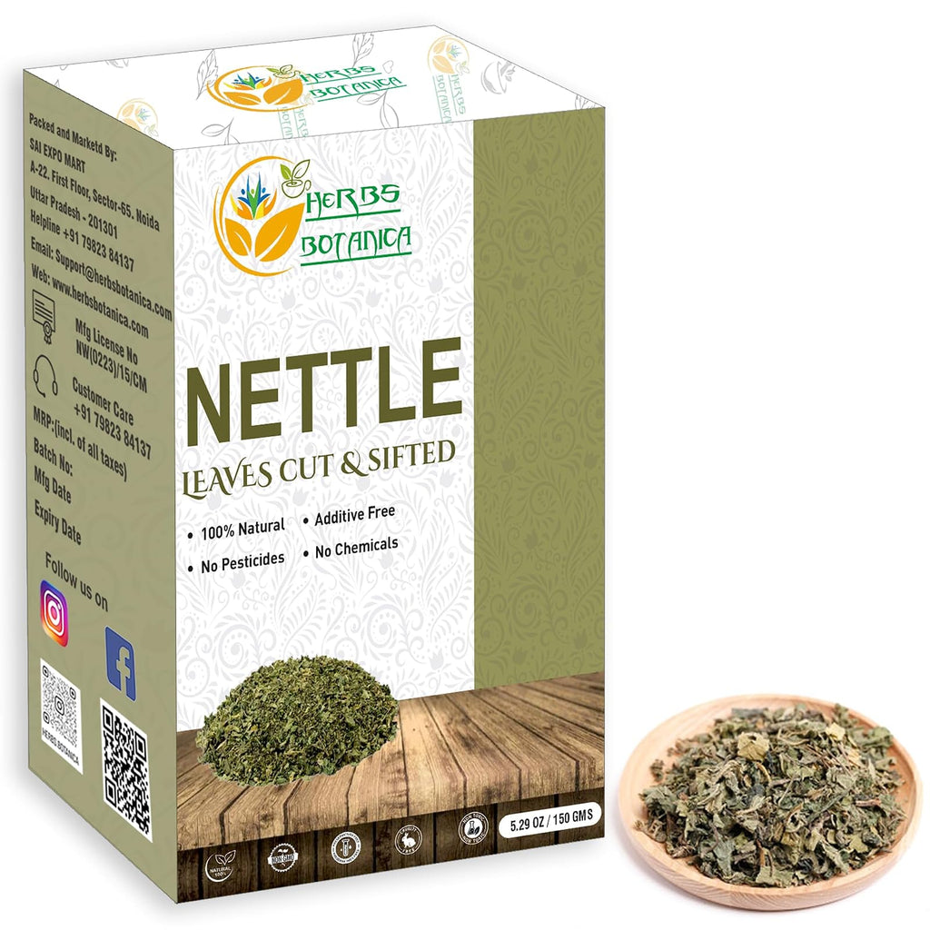 organic nettle leaf cut