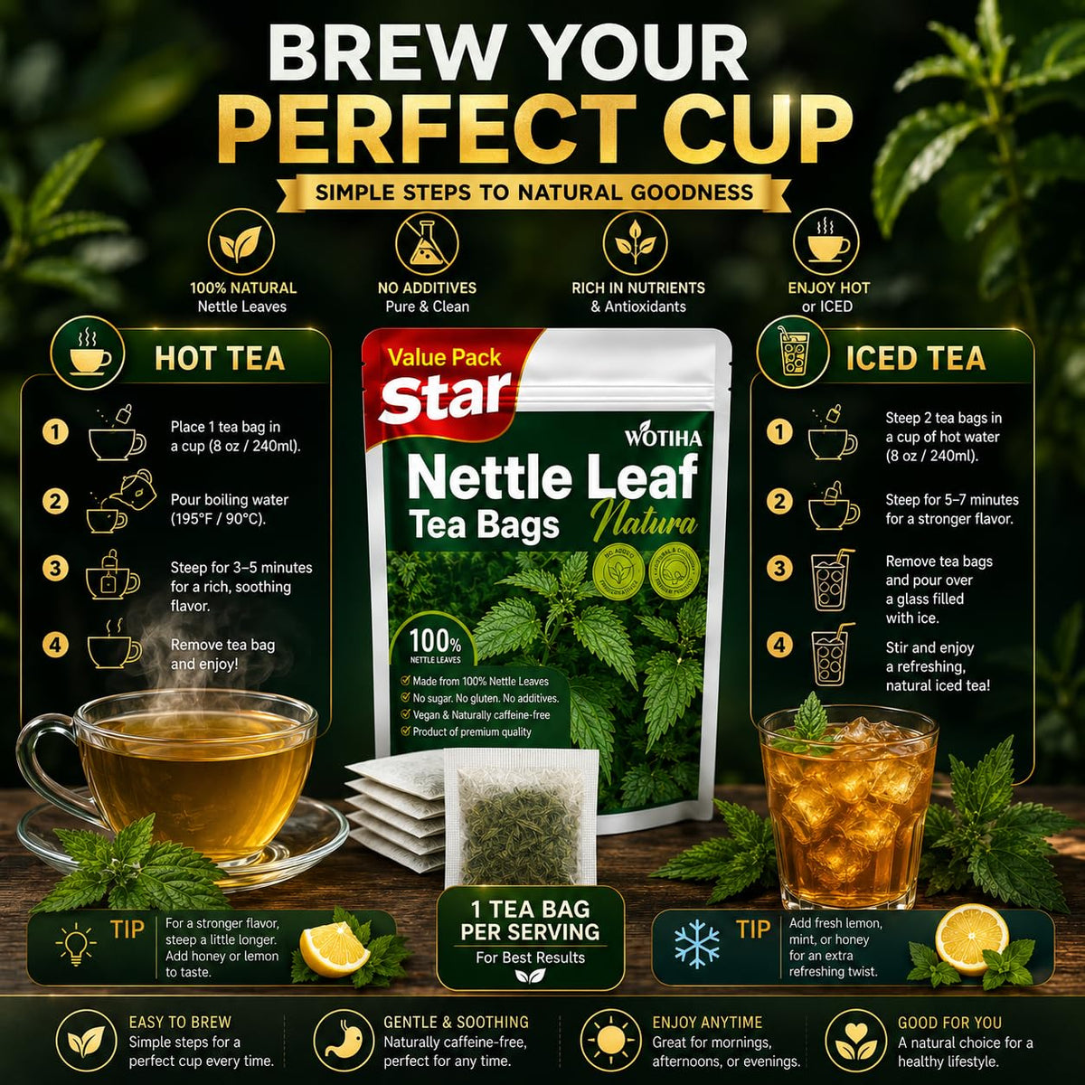 organic nettle leaf infusion