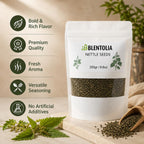Organic nettle seeds in resealable bag