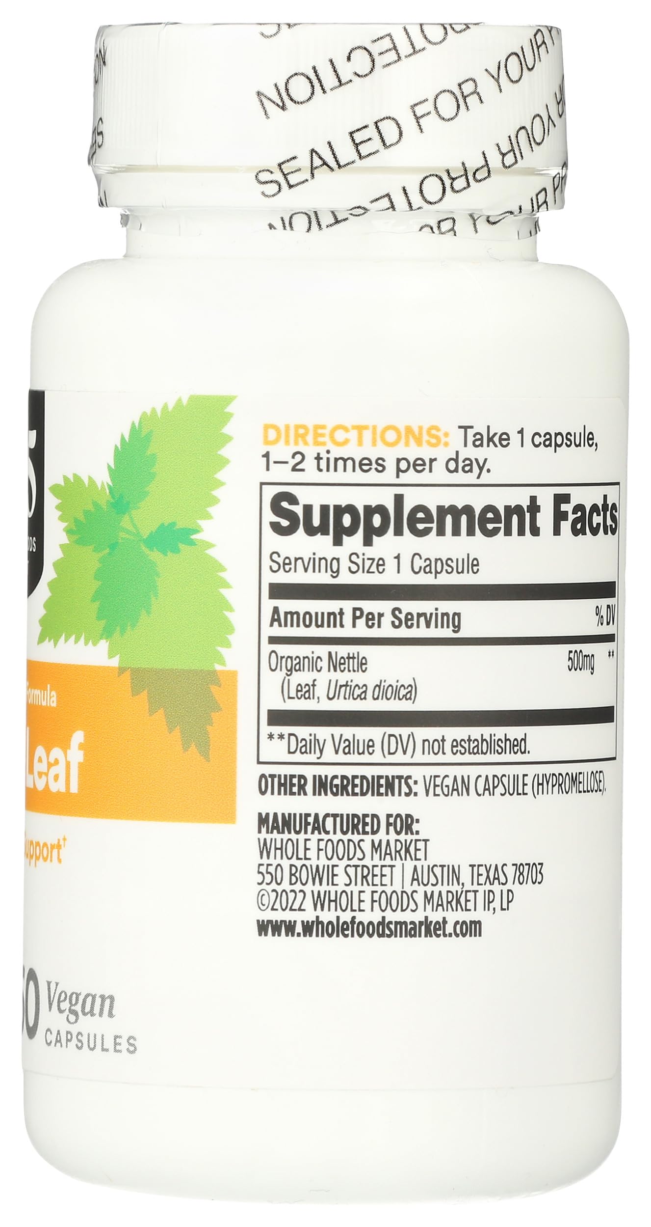 organic nettle supplements for vitality