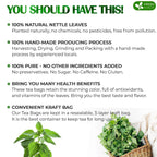 Organic nettle tea for detox