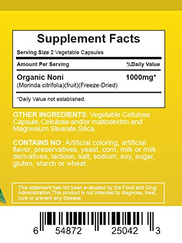 organic noni supplement for vitality